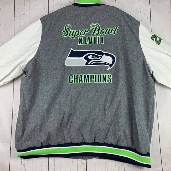 NFL | Jackets & Coats | Seattle Seahawks 23 Superbowl 48 Champions Nfl ...